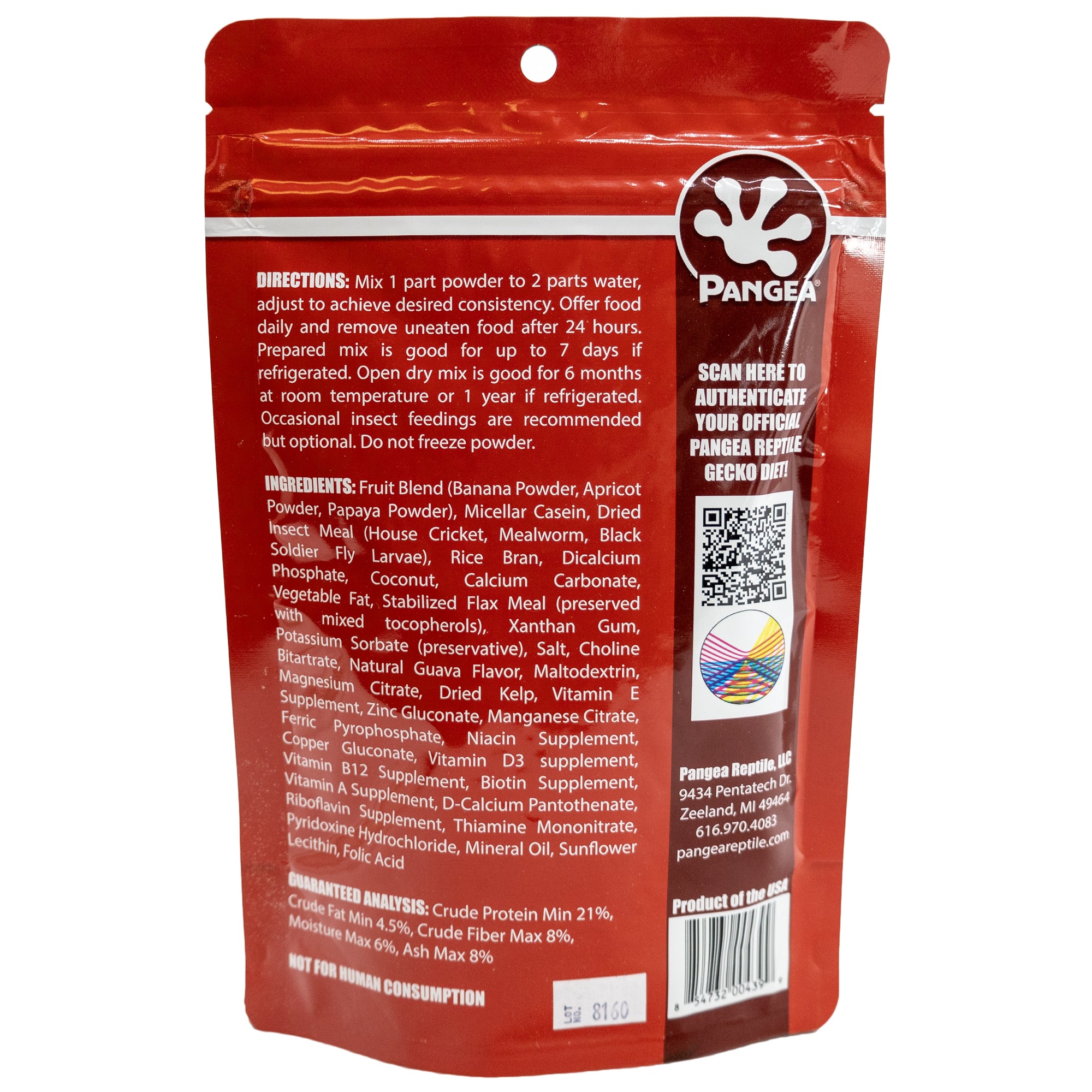 Pangea Gecko Diet with Insects™ | Pangea Reptile - Pangea Reptile LLC