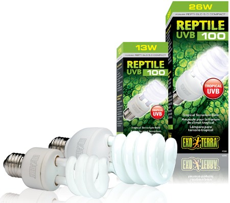 Exo Terra Reptile UVB100 Bulb | UVB Lamp | Pangea Reptile - Pangea Reptile LLC