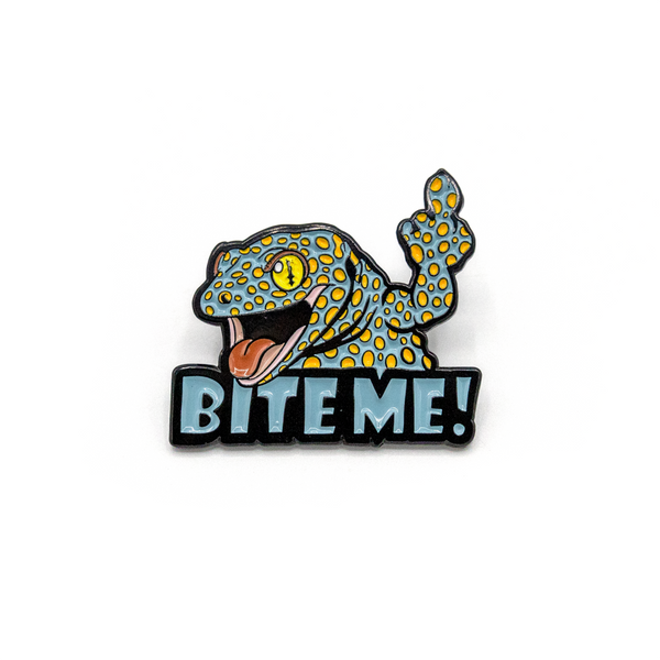 "Bite Me" Tokay Pin | Swag | Pangea Reptile - Pangea Reptile LLC
